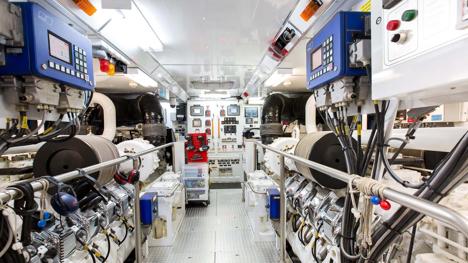 KJOS - Engine Room – Luxury Yacht Browser | by CHARTERWORLD Superyacht ...